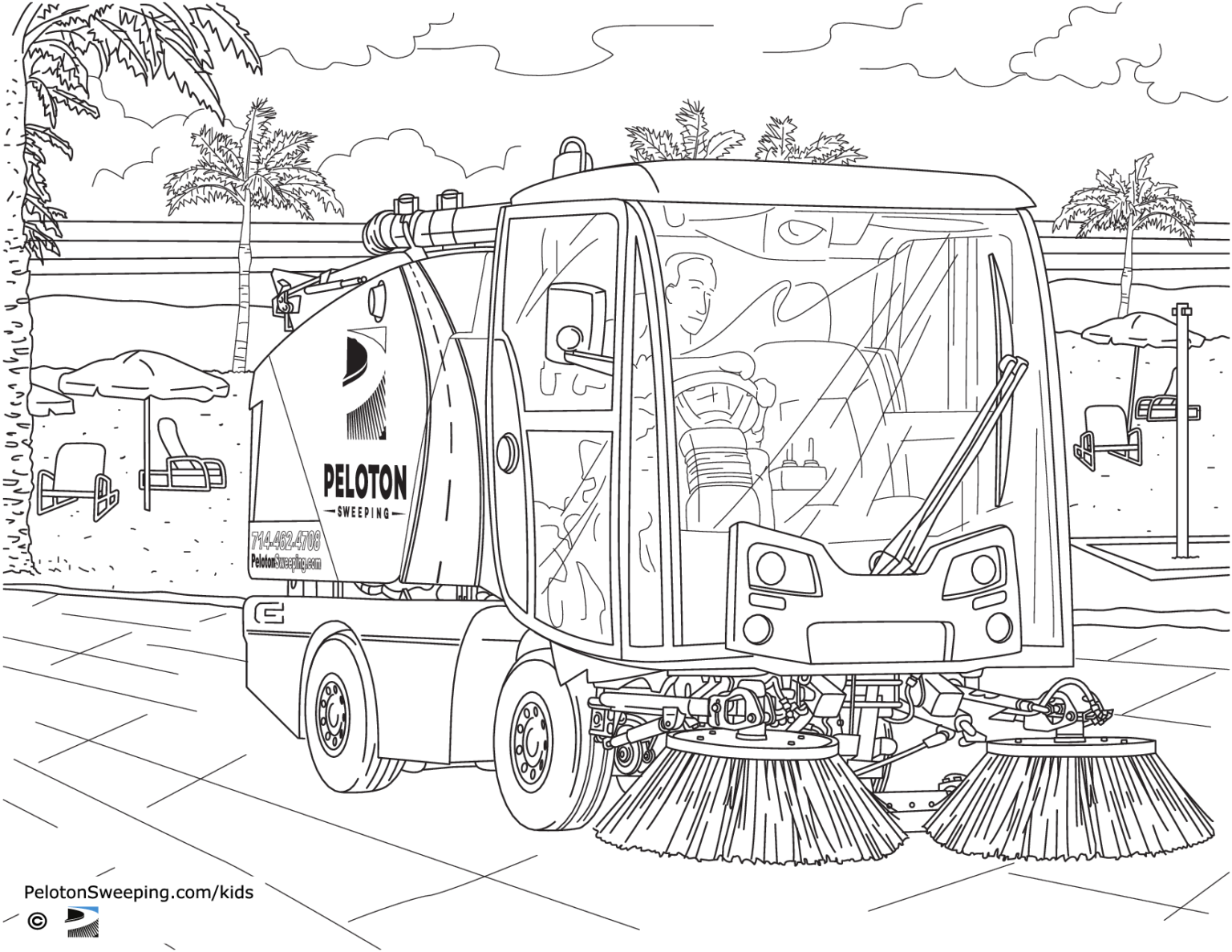 Coloring-Book - Peloton Sweeping