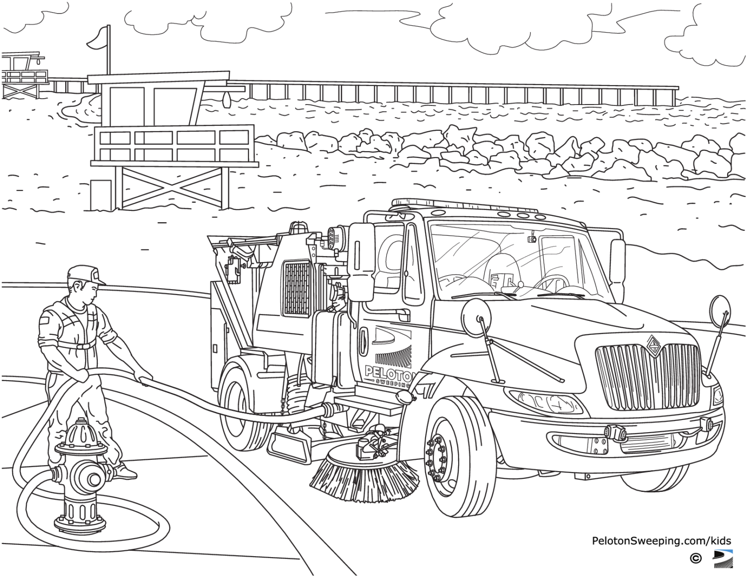 Coloring-Book - Peloton Sweeping