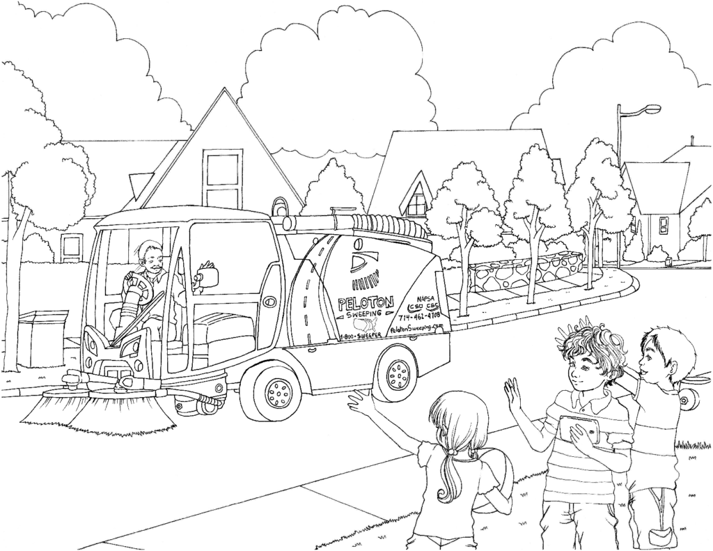 Coloring-Book - Peloton Sweeping